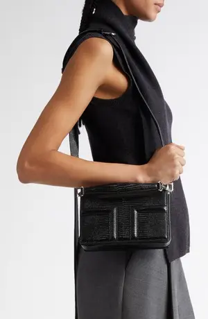 TOTEME Mini T-flap Lizard Embossed Bag