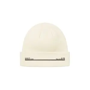 Supreme X New Era Shop Beanie New York 'natural - Cream