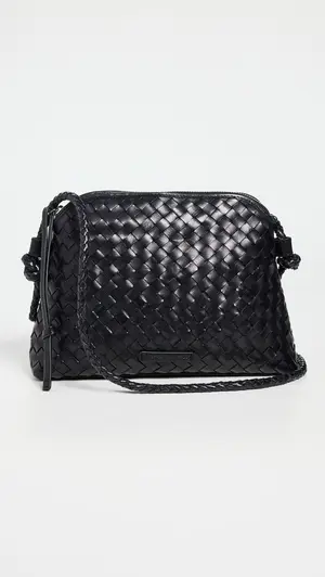 LOEFFLER RANDALL Mallory Woven Crossbody Bag - Black