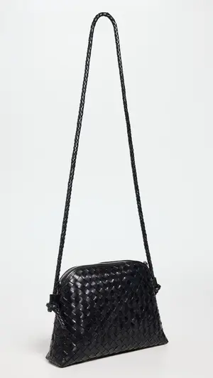 LOEFFLER RANDALL Mallory Woven Crossbody Bag - Black