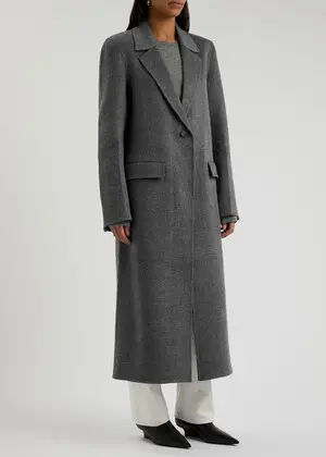 TOTEME Brushed Wool Coat - Grey