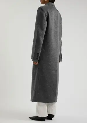TOTEME Brushed Wool Coat - Grey