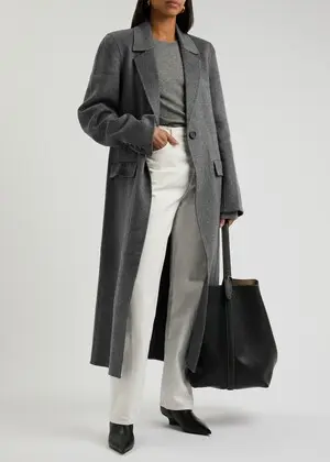 TOTEME Brushed Wool Coat - Grey