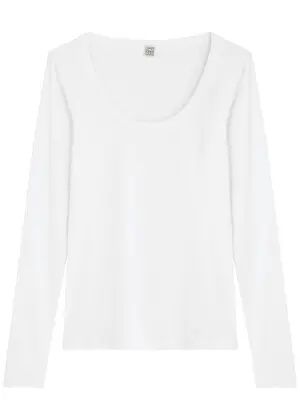 Toteme Scoop Neck T-shirts For Women