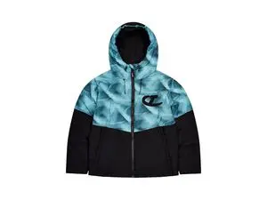 Trapstar Hyperdrive Hooded Puffer Jacket - Black/blue
