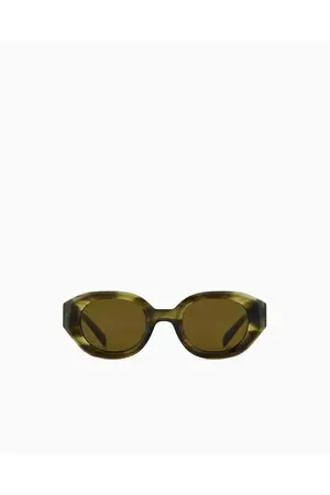Emporio Armani Irregular-shaped Sunglasses - Natural
