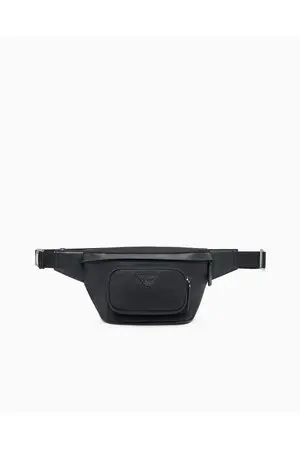 Emporio Armani Recycled-nylon Belt Bag - Black