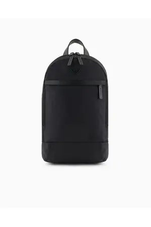 Emporio Armani Asv Recycled Nylon Backpack - Black