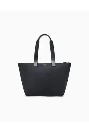 Emporio Armani Medium Shopper Bag In Recycled Nylon