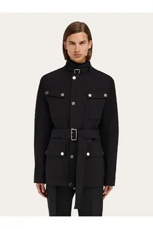 FERRAGAMO Sahariana Jacket With Patch Pockets