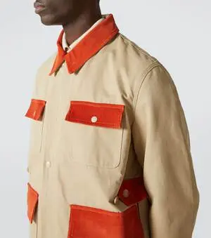 BODE Corduroy-trimmed Cotton Twill Field Jacket