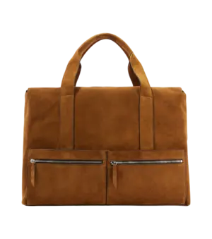 METIER Métier Racer 53 Suede Duffle Bag - Brown