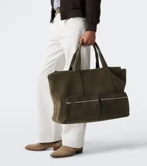 METIER Métier Racer 53 Suede Duffle Bag - Green