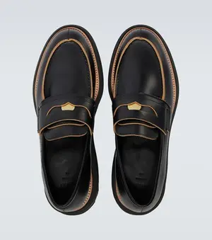 Sacai Leather Platform Loafers