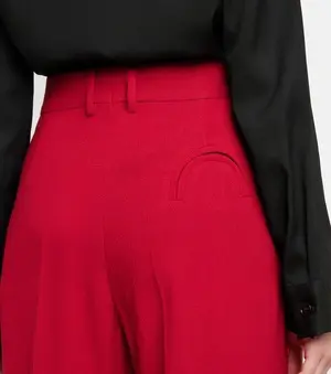 BLAZÉ MILANO Wool Wide-leg Trousers
