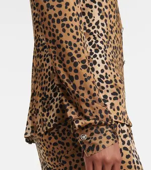 Versace Leopard-print Viscose Shirt