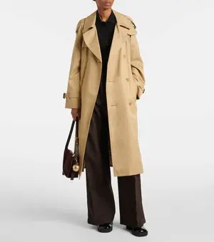 Burberry Belted Cotton Gabardine Trench Coat
