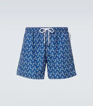 Fedeli Printed Swim Trunks