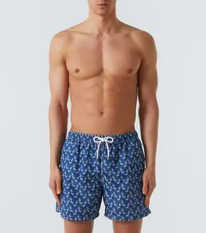 Fedeli Printed Swim Trunks