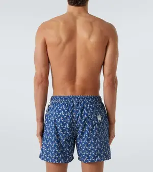 Fedeli Printed Swim Trunks