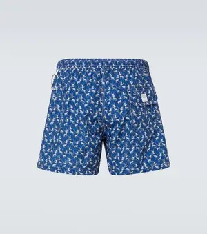 Fedeli Printed Swim Trunks