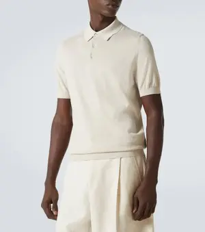 Fedeli Cotton Polo Shirt - Beige