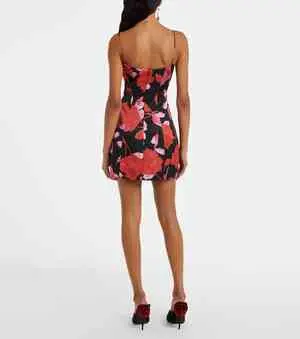 Blumarine Printed Mini Dress - Black