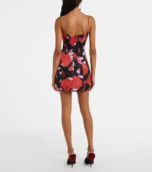Blumarine Printed Mini Dress - Black