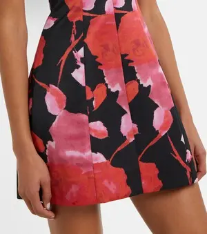 Blumarine Printed Mini Dress - Black