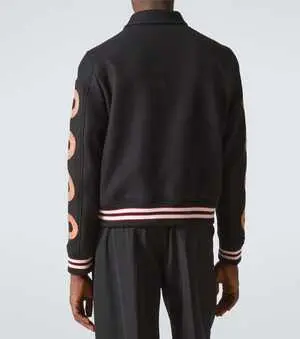 Amiri Snake Bones Wool-blend Varsity Jacket