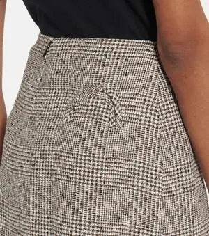BLAZÉ MILANO Coci Linen-blend Miniskirt - Beige