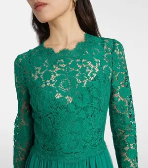 Dolce & Gabbana Lace And Silk Gown