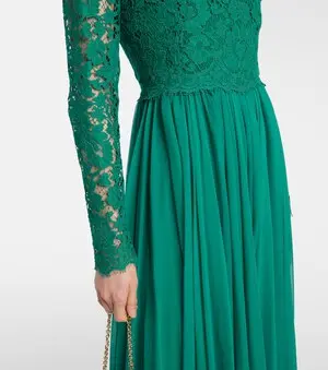 Dolce & Gabbana Lace And Silk Gown