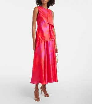 ROKSANDA Kiara Printed Draped Top - Multicoloured