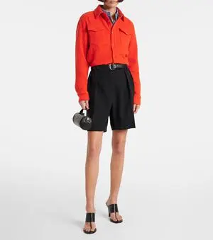 GOD'S TRUE CASHMERE Fire Cashmere Shirt - Orange