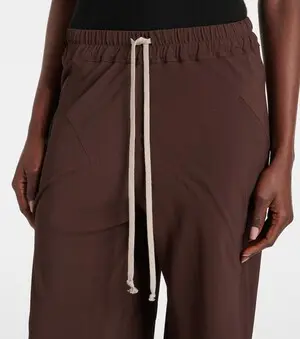 Rick Owens Dietrich Drawstring Crêpe Cady Straight Pants - Brown