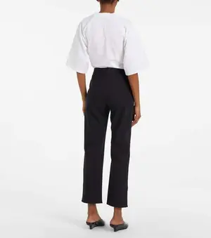 RÓHE Scuba Cropped Slim Pants
