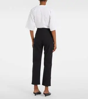 RÓHE Scuba Cropped Slim Pants
