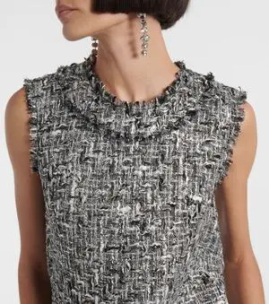 Dolce & Gabbana Tweed Lamé Minidress