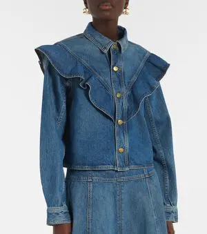 Ulla Johnson Mathilde Denim Shirt - Blue
