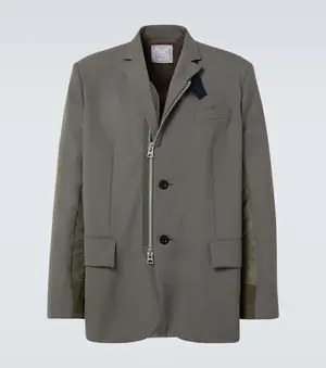 Sacai Notched Lapel Jackets For Men