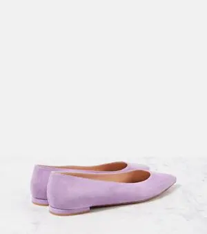 GIANVITO ROSSI Suede Ballet Flats