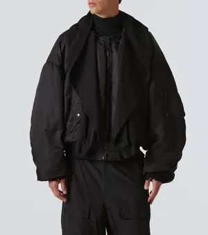 Balenciaga Incognito Hooded Bomber Jacket