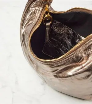 Chloé Bracelet Small Leather Shoulder Bag - Grey