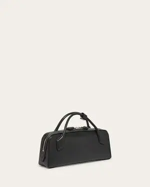 Alaïa Le Teckel Top-handle Bag In Grained Leather