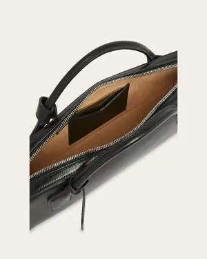 Alaïa Le Teckel Top-handle Bag In Grained Leather