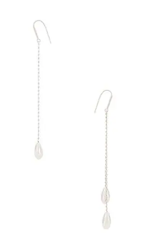 Isabel Marant Étoile Asymmetric Dangle Earrings Silver