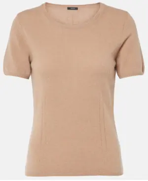 JOSEPH Cashmere T-shirt Camel