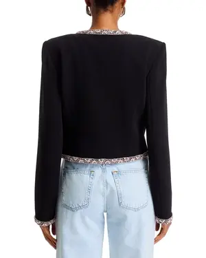 Cinq À Sept Sunburst Stacked Collarless Jacket