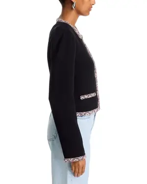 Cinq À Sept Sunburst Stacked Collarless Jacket